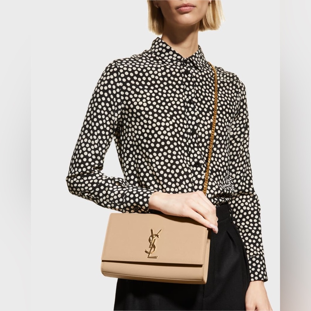 Ysl Saint Laurent Monogram Ysl Medium Chain Shoulder … - Gem